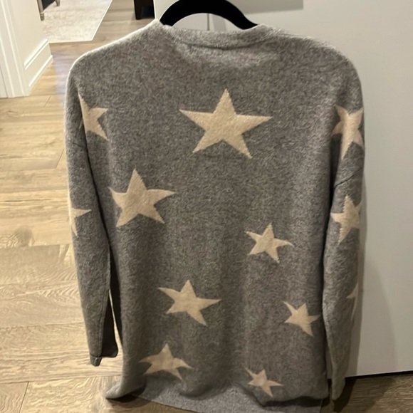 Philosophy | Sweaters | Philosophy Cashmere Cardigan Gray With Cream ...